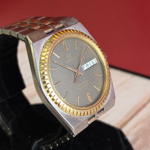 1984 Omega Seamaster Quartz Watch 396.0924 Cal. 1425 7 Jewels Day/Date ...