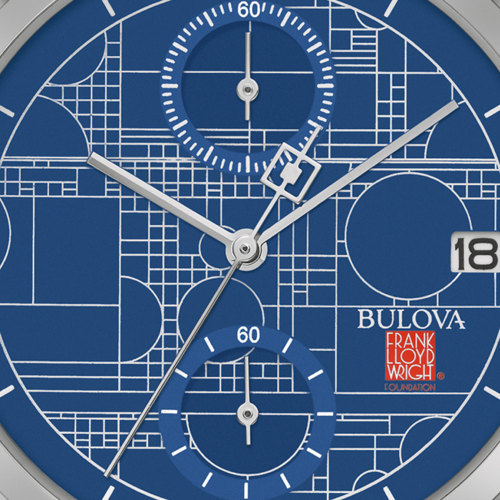 Bulova Blueprint Chronograph 96B367 – Frank Lloyd Wright – SECOND HAND ...