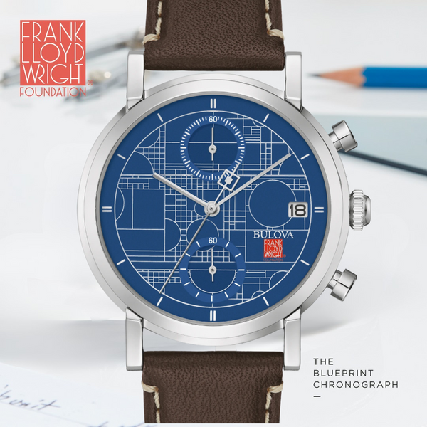 Bulova Blueprint Chronograph 96B367 – Frank Lloyd Wright – SECOND HAND ...