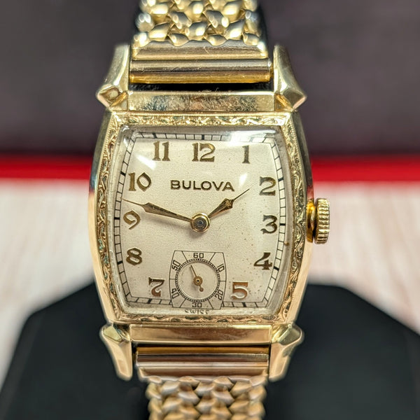 Vintage Bulova Cadet "D" Dress Watch 15 Jewels Cal. 10BC Tonneau Case ...