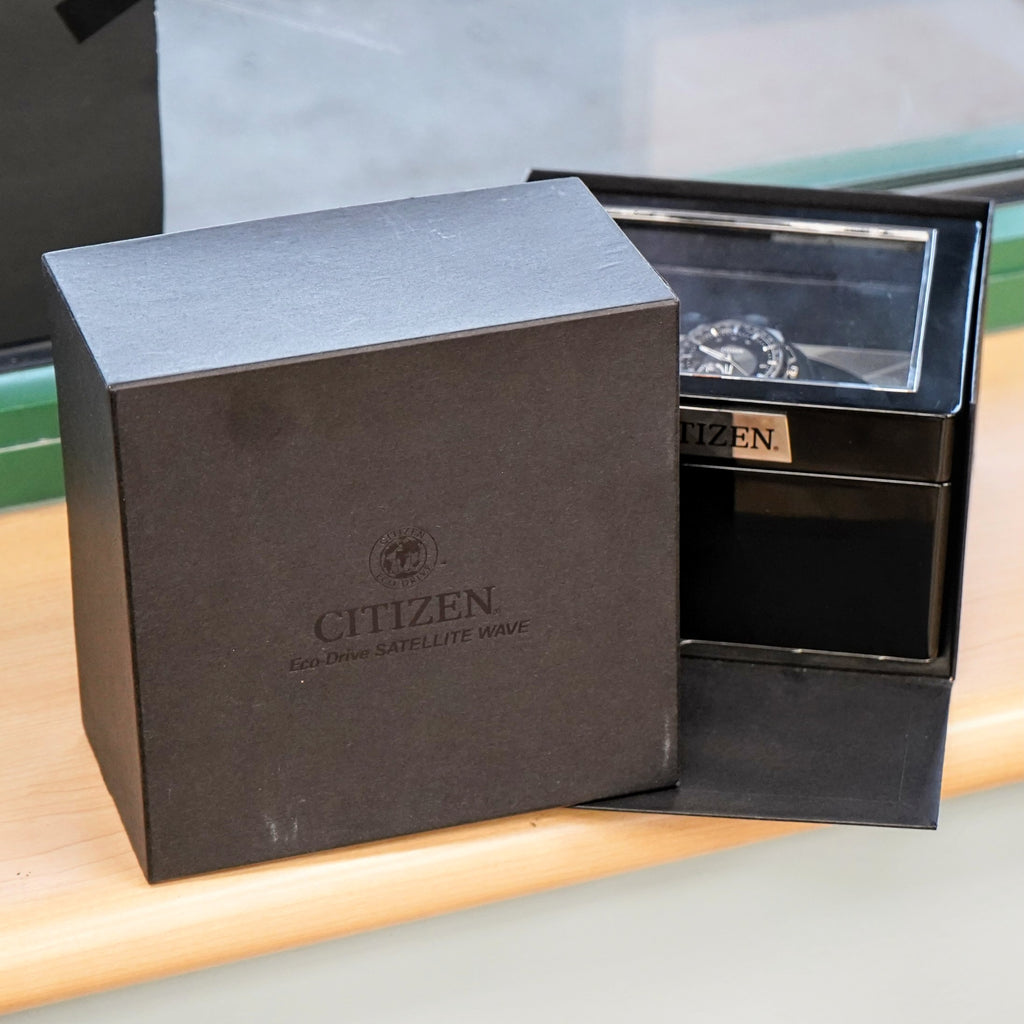 CITIZEN Eco-Drive Satellite Wave Wristwatch Super Titanium Case & Brac ...