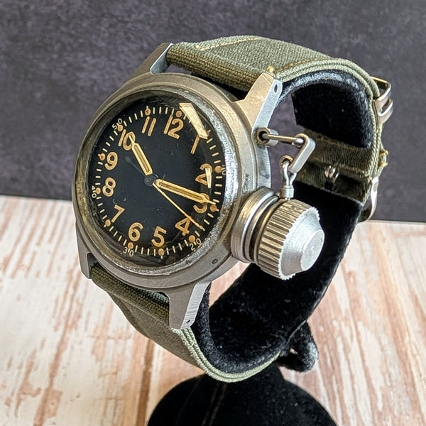 Circa 1942 Elgin UDT Diver Canteen WWII Watch Military U.S.N. Wristwat ...