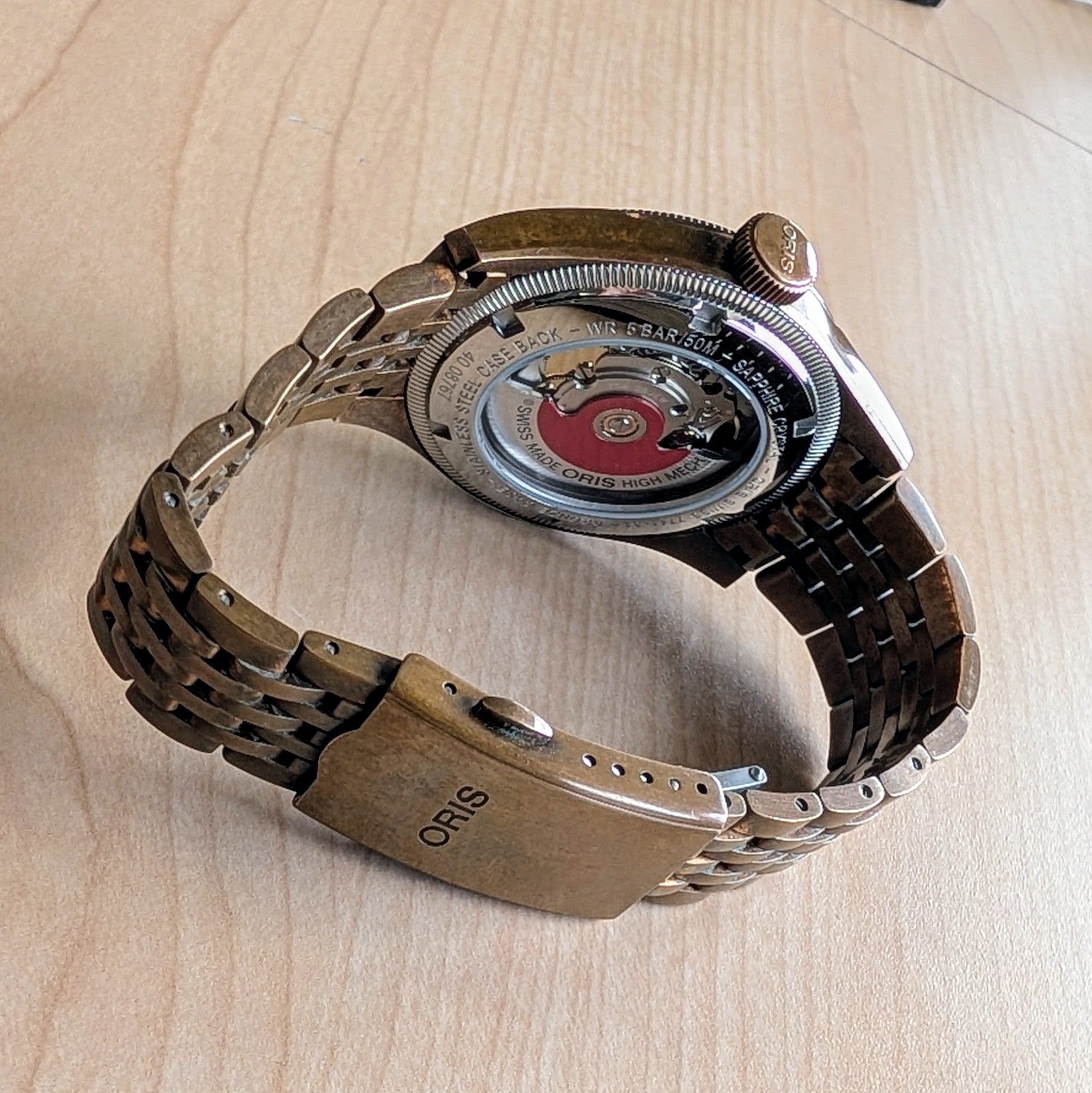 Oris Big Crown Automatic Watch 40mm Bronze Pointer Date Wristwatch - B ...