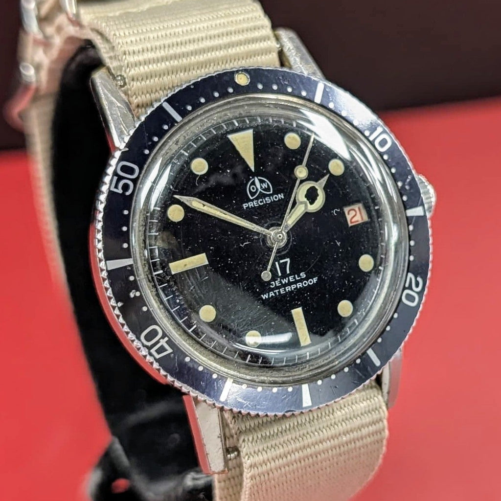 Ollech & Wajs 1960s Diver | Vintage Swiss Tool Watch – SECOND HAND HOROLOGY