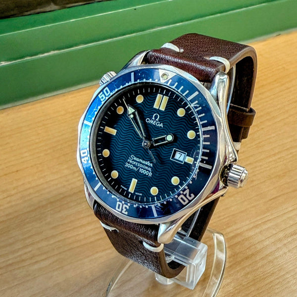 OMEGA Seamaster GoldenEye 007 Diver Watch 2541.80.00 41mm Cal. 1538 Bl ...