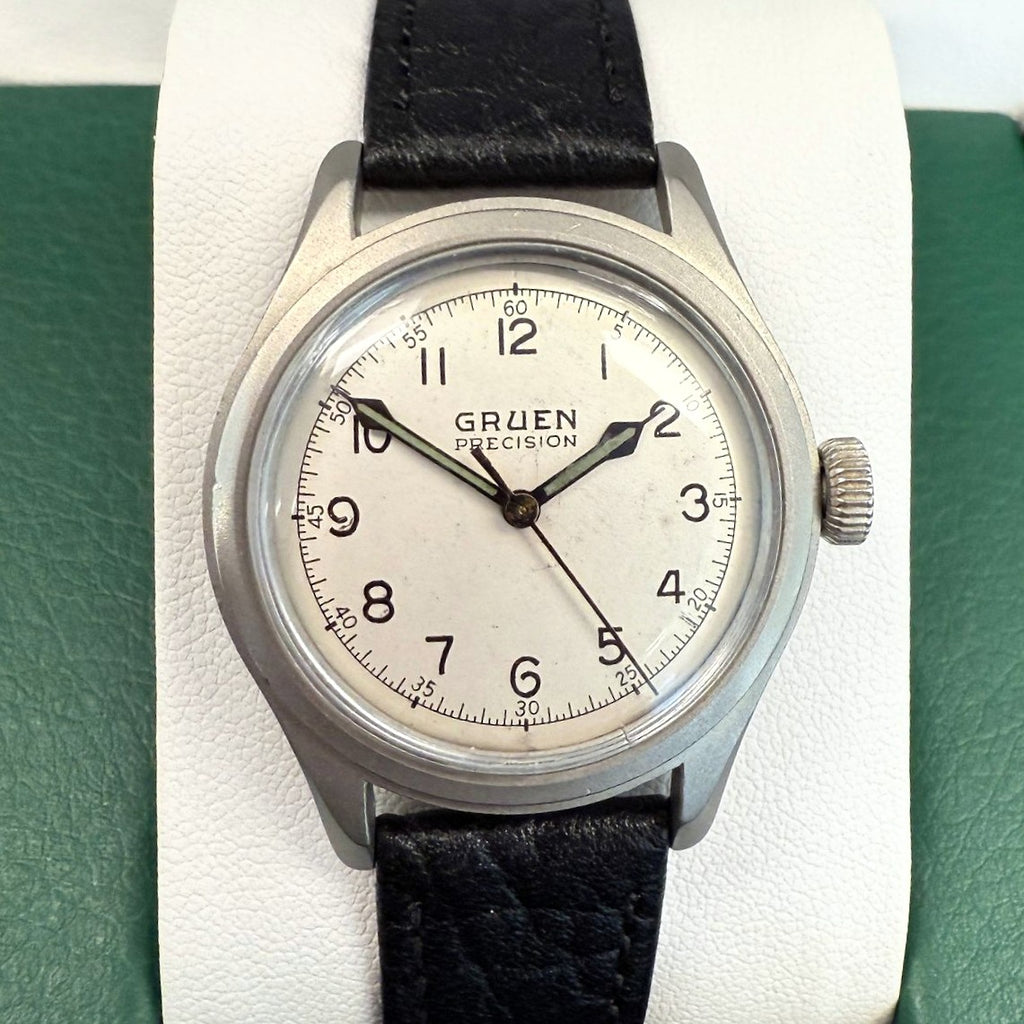 Gruen Precision Autowind Military Watch 460SS Bumper Automatic Vtg ...